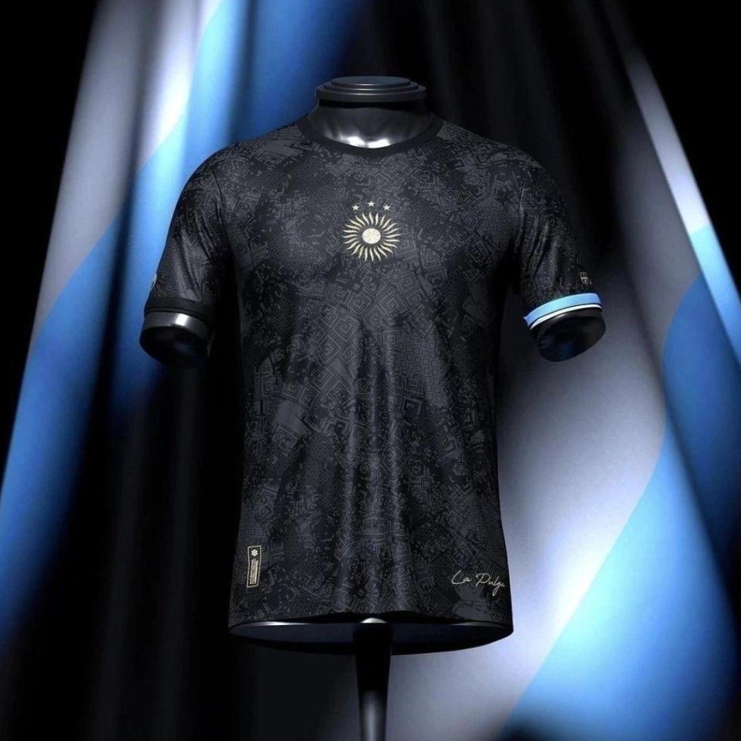 Camisa Argentina La Pulga Lionel Messi 10 Comma Football 2023/2024 Tor ...